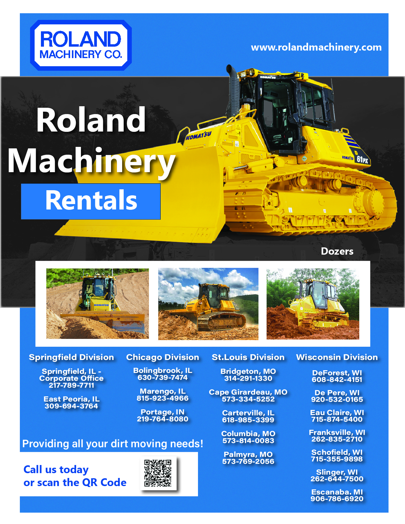Roland Machinery Dozer Rentals